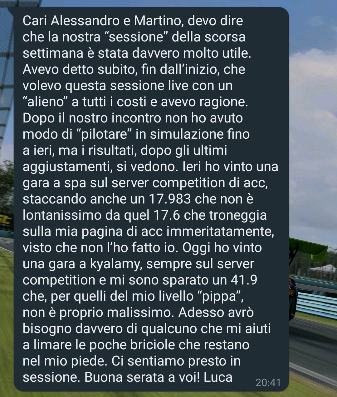 Free Ferrari 296 GT3 Zolder ACC Pack Setup - Università del Sim Racing